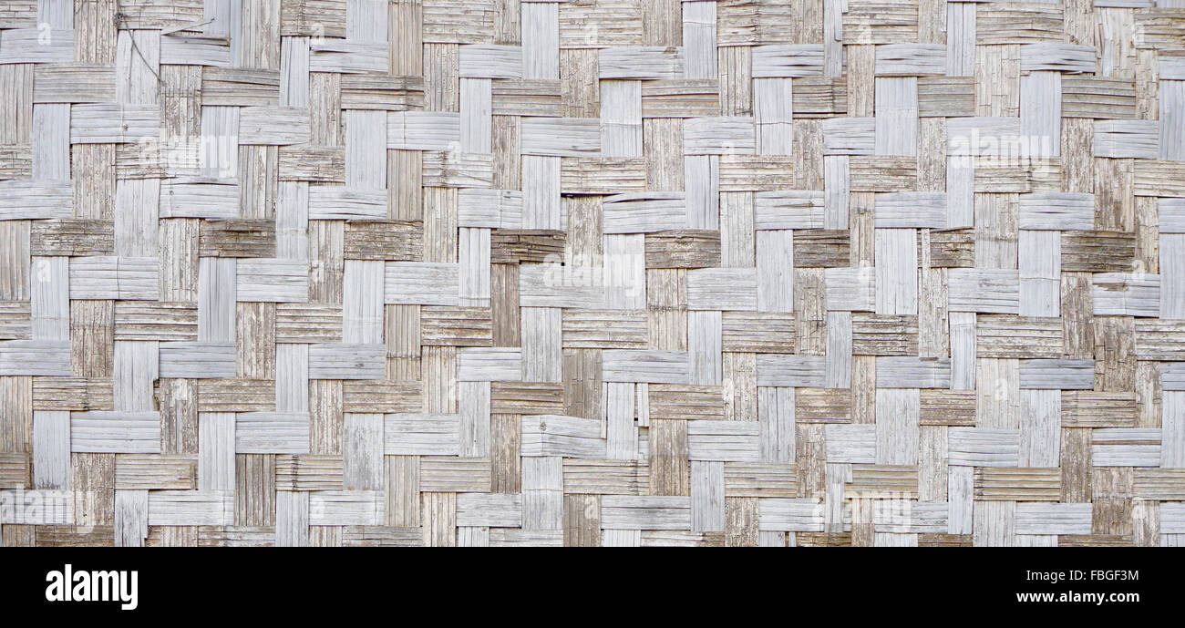 Wall of plaited bamboo strips square vernacular outdoor texture wood ...