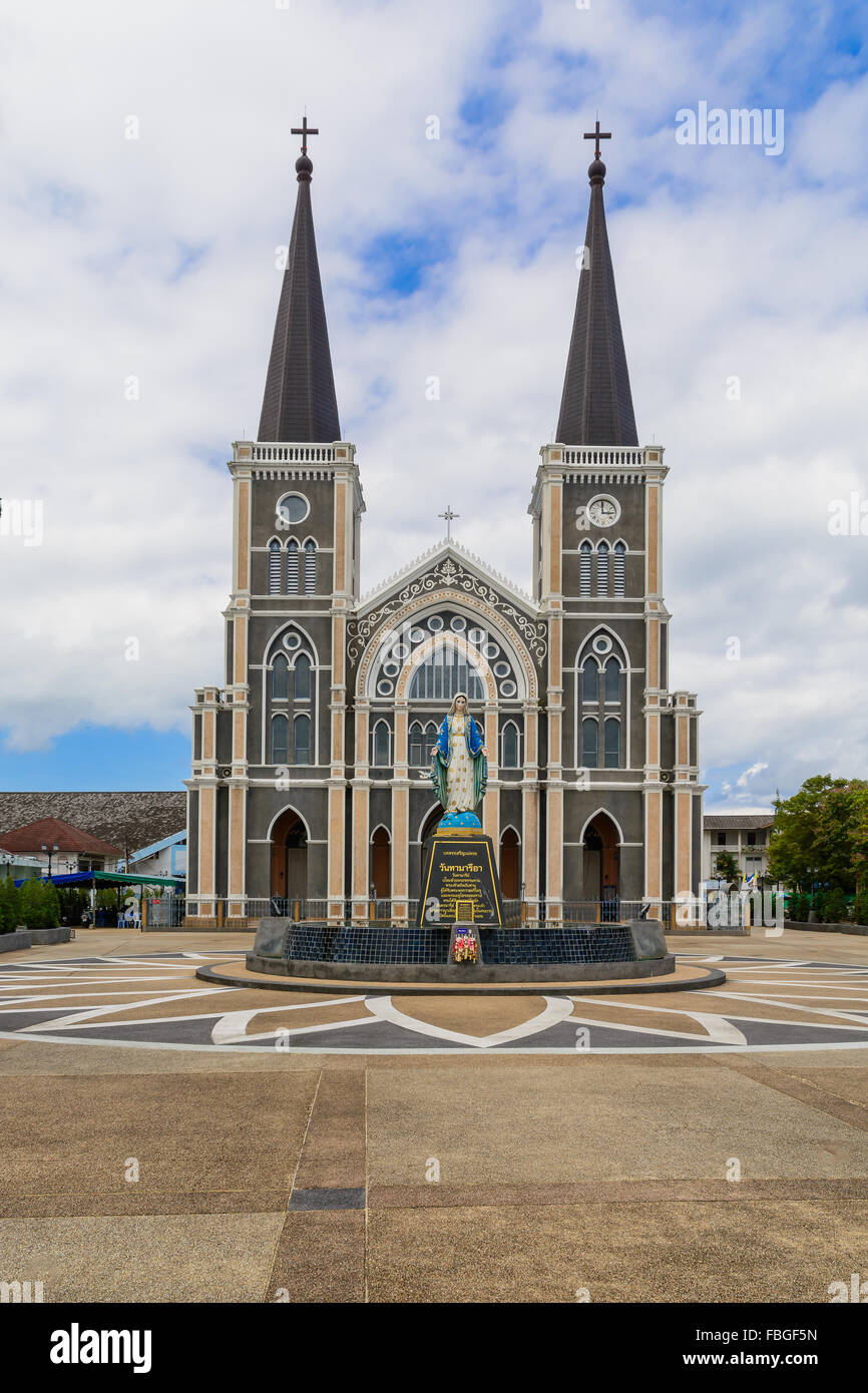 The Catholic Church beautiful landmarks at Chanthaburi province ...