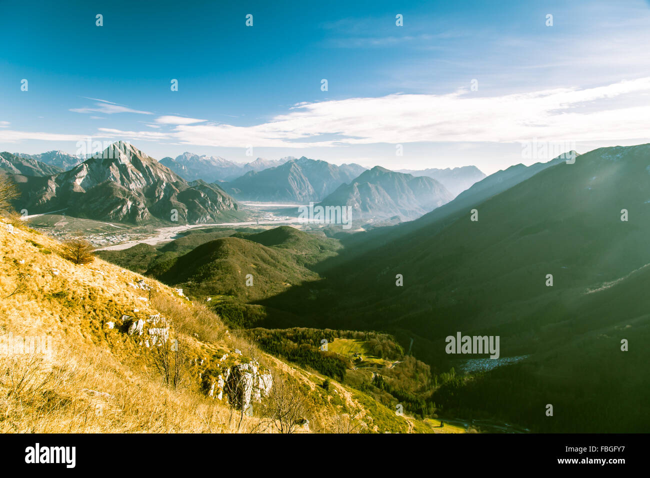 Fall is coming in the italian alps Stock Photo - Alamy