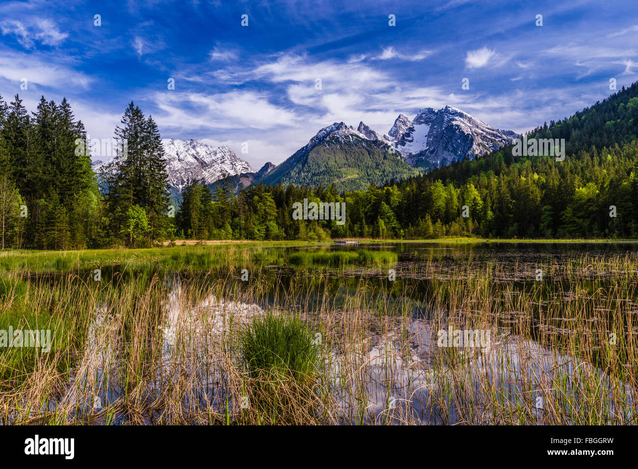 Mountains near lake taubensee hi-res stock photography and images - Alamy