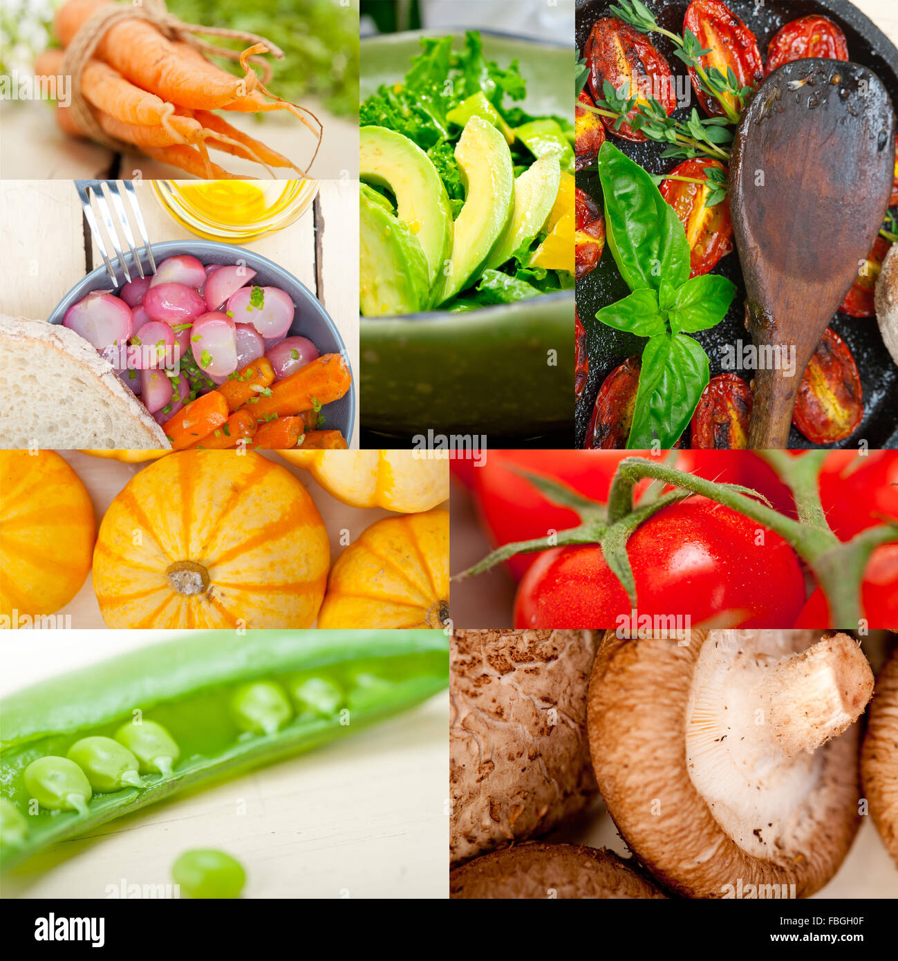 Collage vegetables tomato hi-res stock photography and images - Alamy