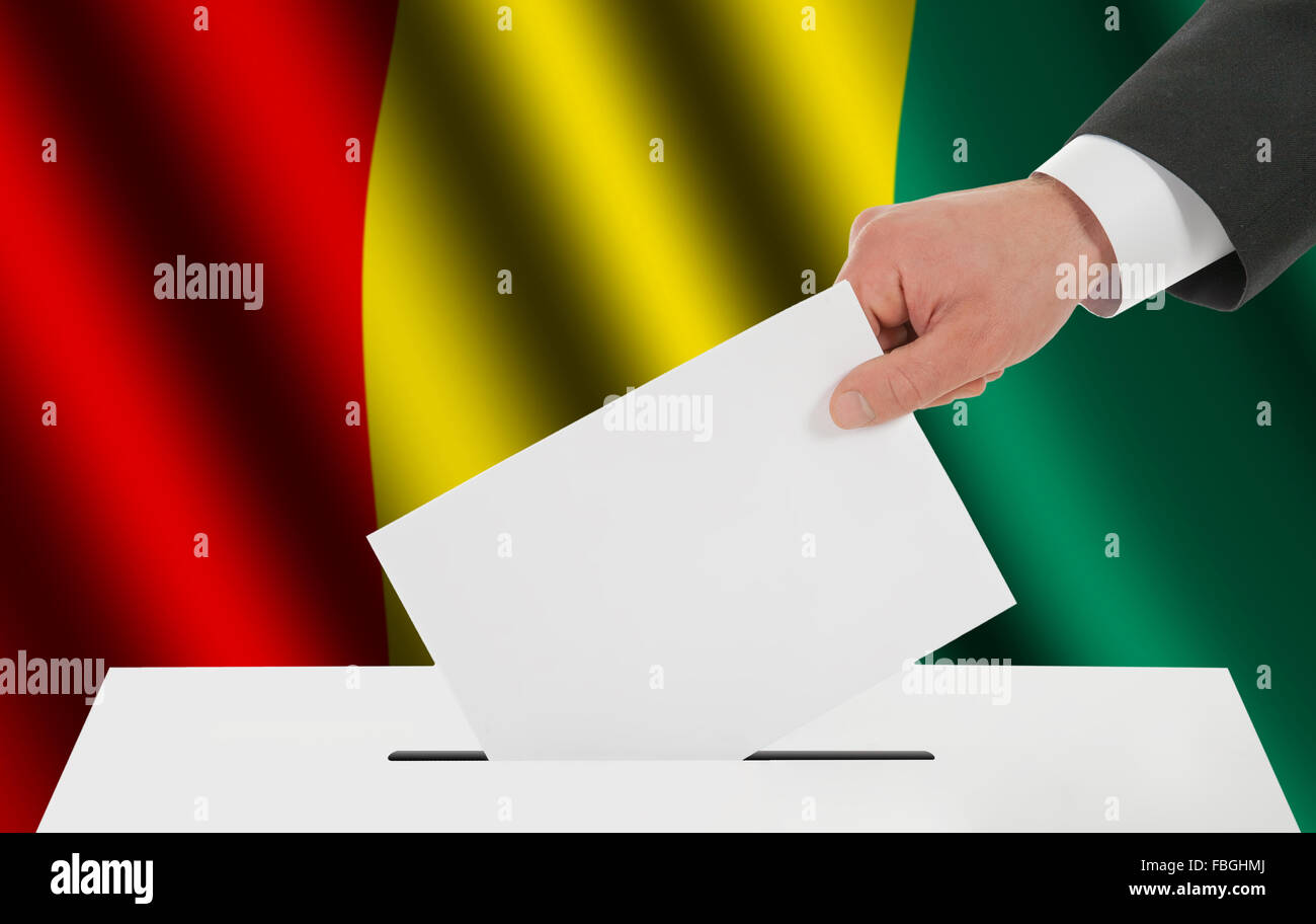 The Guinean flag Stock Photo - Alamy