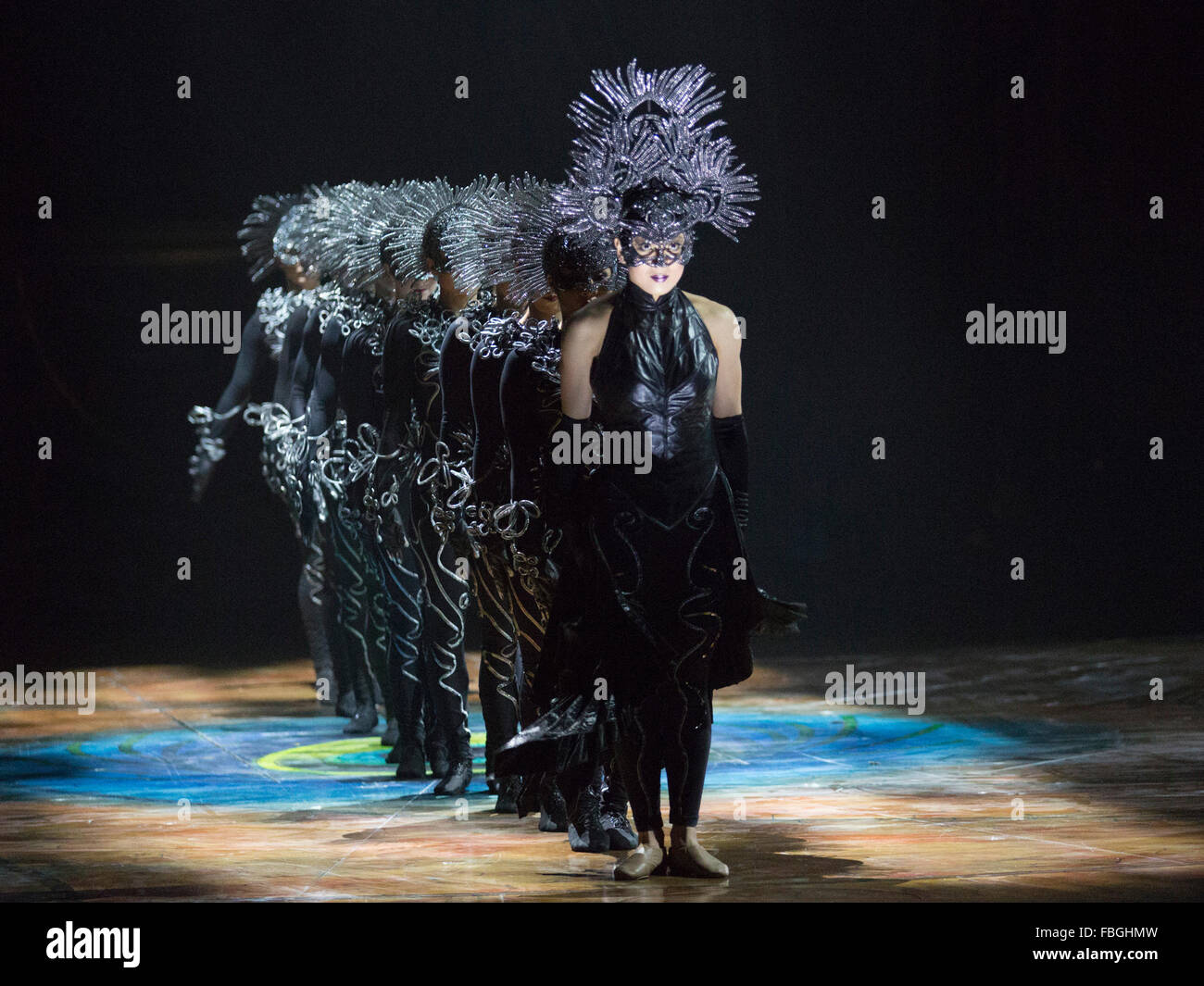 London, UK. 15 January 2016. Amaluna marks Cirque du Soleil's 20th ...