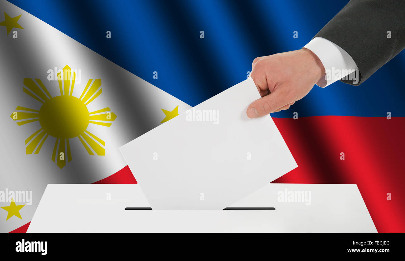 The Philippines flag Stock Photo - Alamy