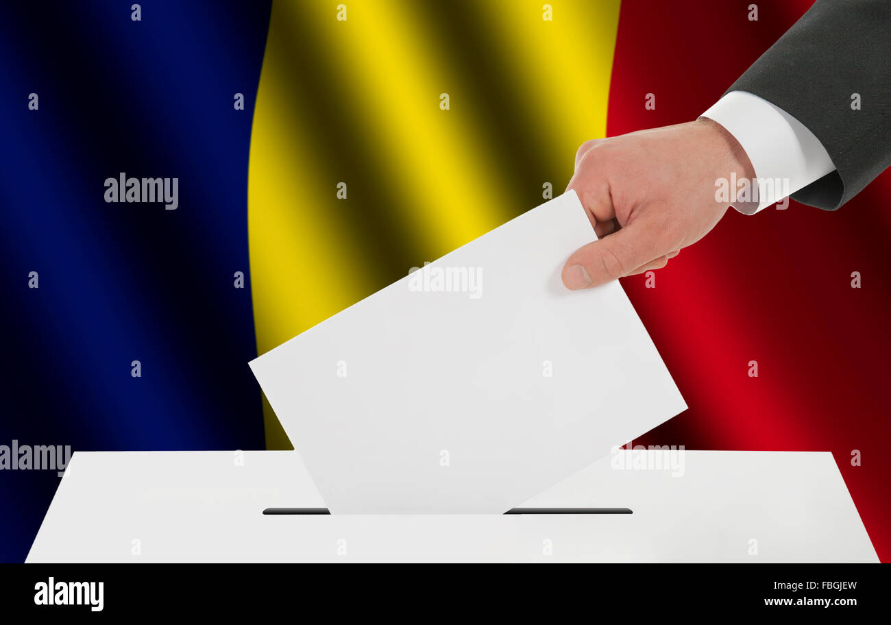 The Chad flag Stock Photo - Alamy