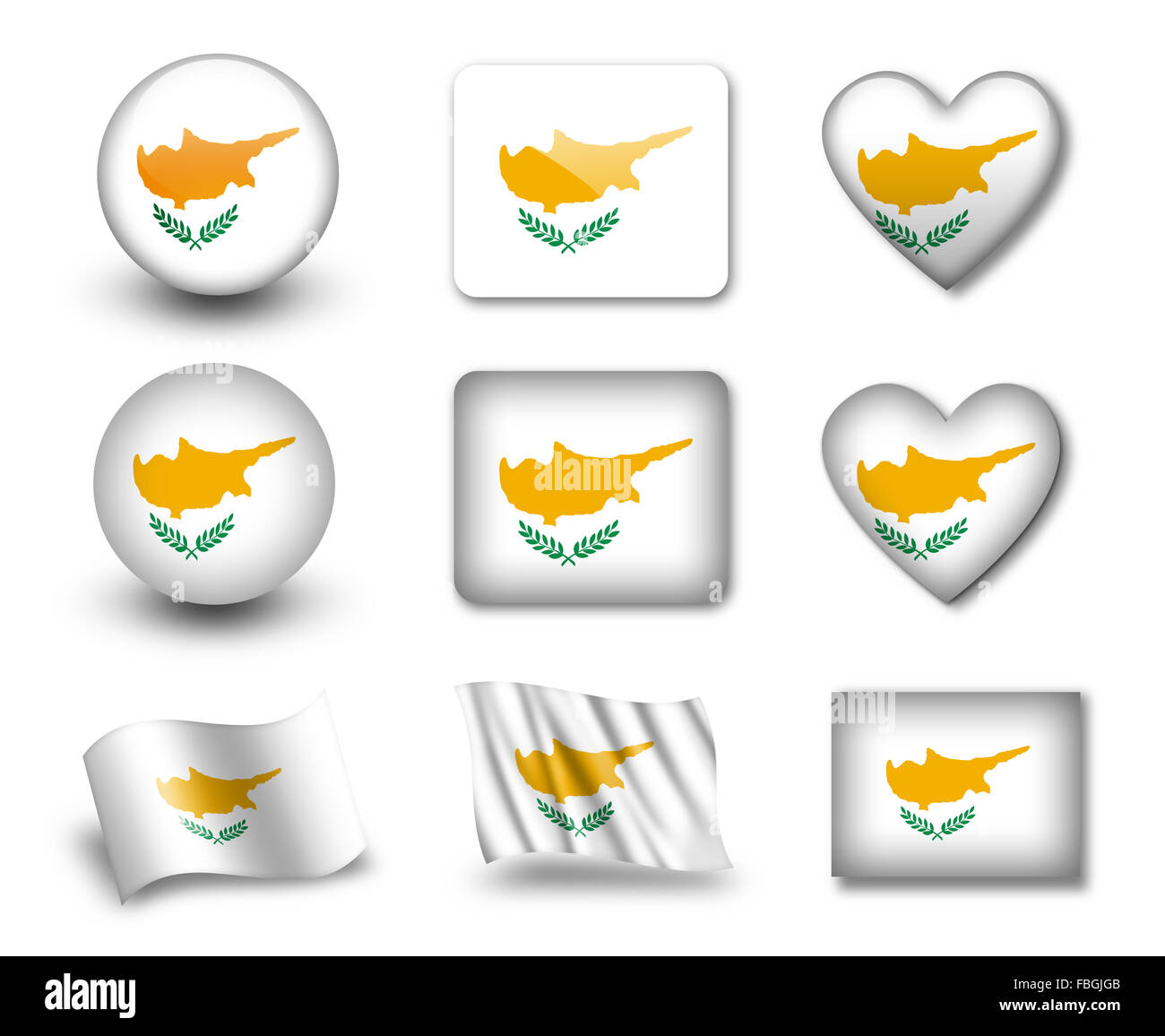 The Cypriot flag Stock Photo - Alamy