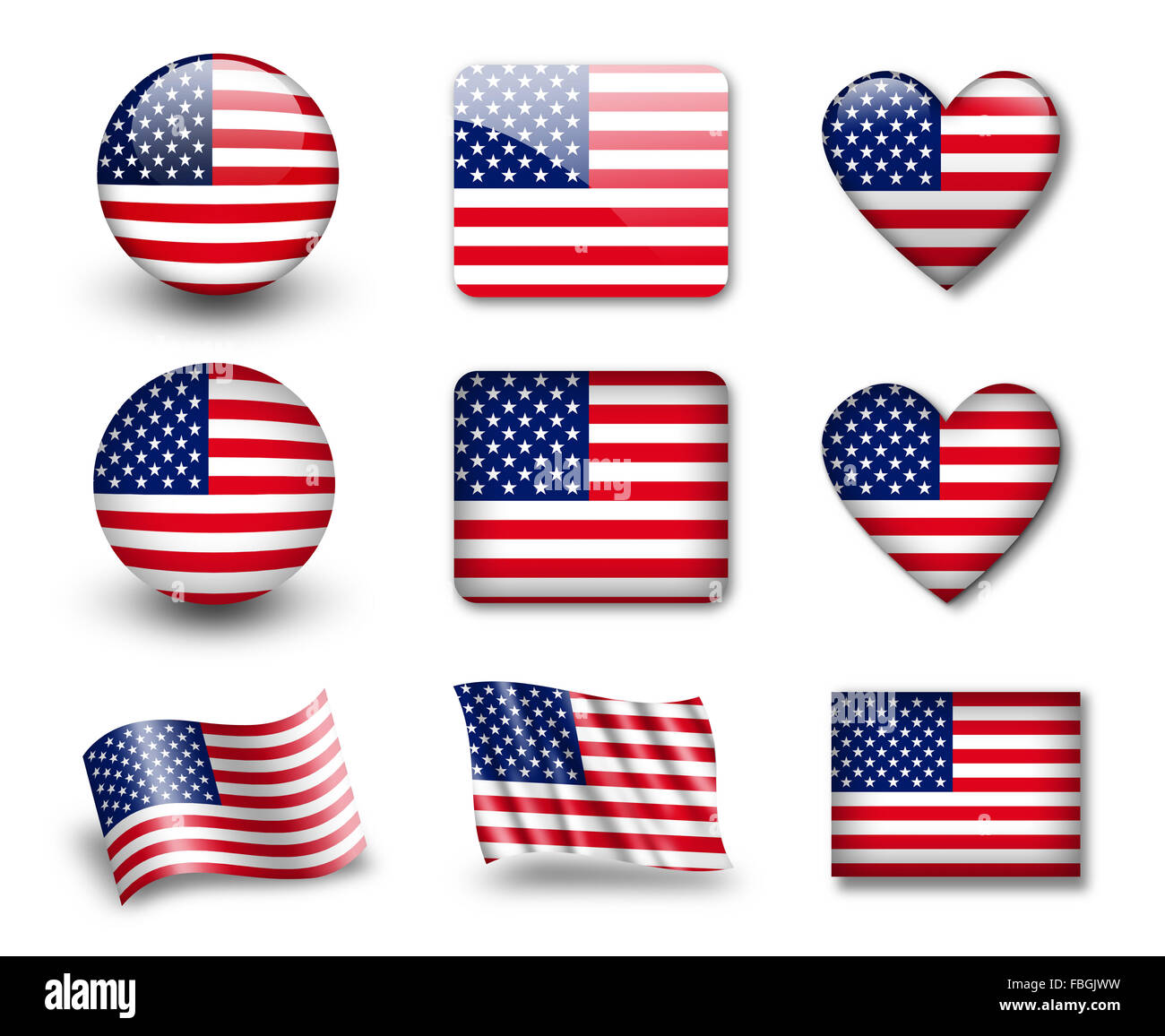 The USA flag Stock Photo - Alamy