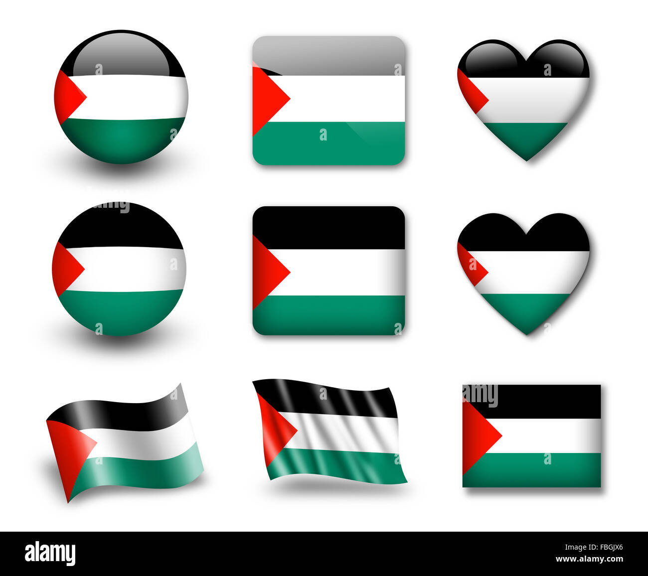 The Palestinian flag Stock Photo - Alamy