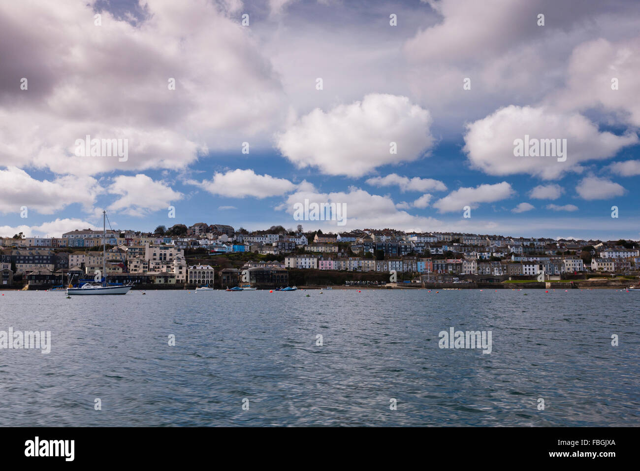 Falmouth From The River Fal, Falmouth, Cornwall, South West, UK Stock ...