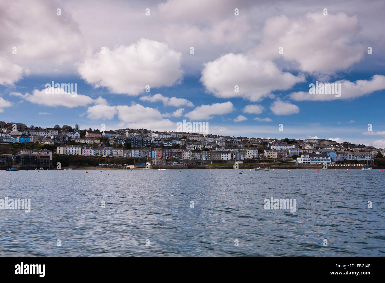 Falmouth From The River Fal, Falmouth, Cornwall, South West, UK Stock ...