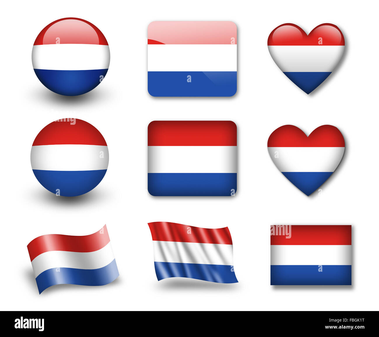 The Netherlands flag Stock Photo - Alamy