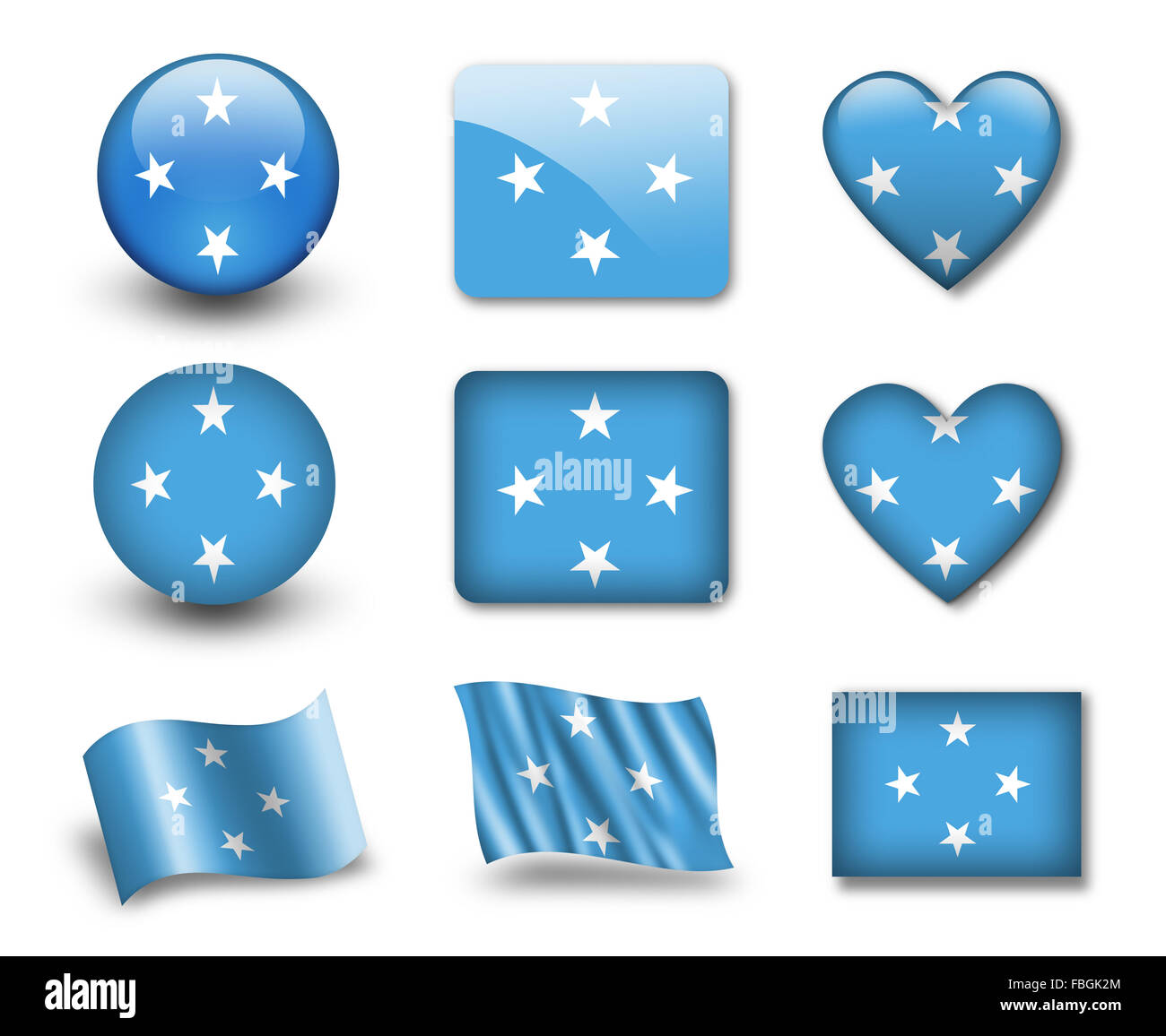 The Micronesia flag Stock Photo - Alamy