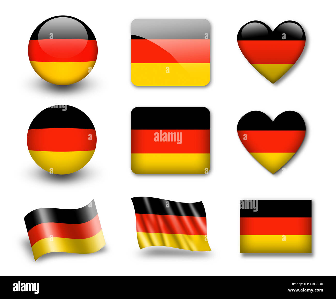 The German flag Stock Photo - Alamy