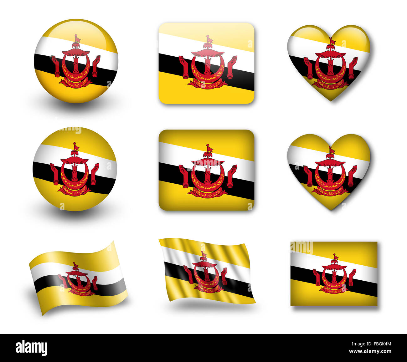 The Brunei Flag Stock Photo - Alamy