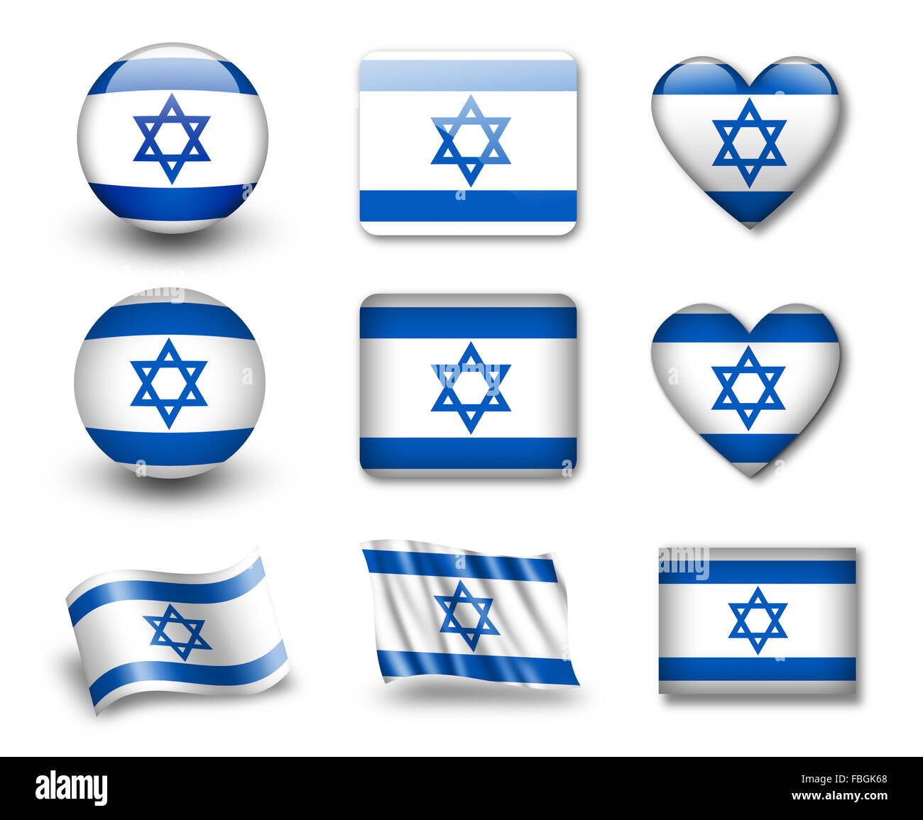 The Israeli flag Stock Photo - Alamy