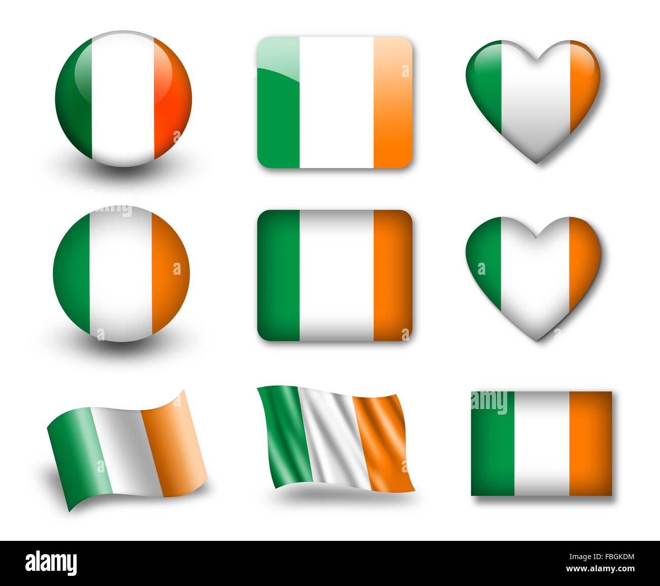 The irish flag Stock Photo - Alamy
