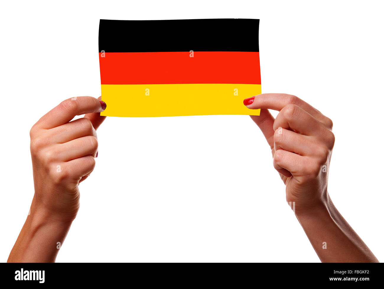 Male hand flag germany hi-res stock photography and images - Alamy