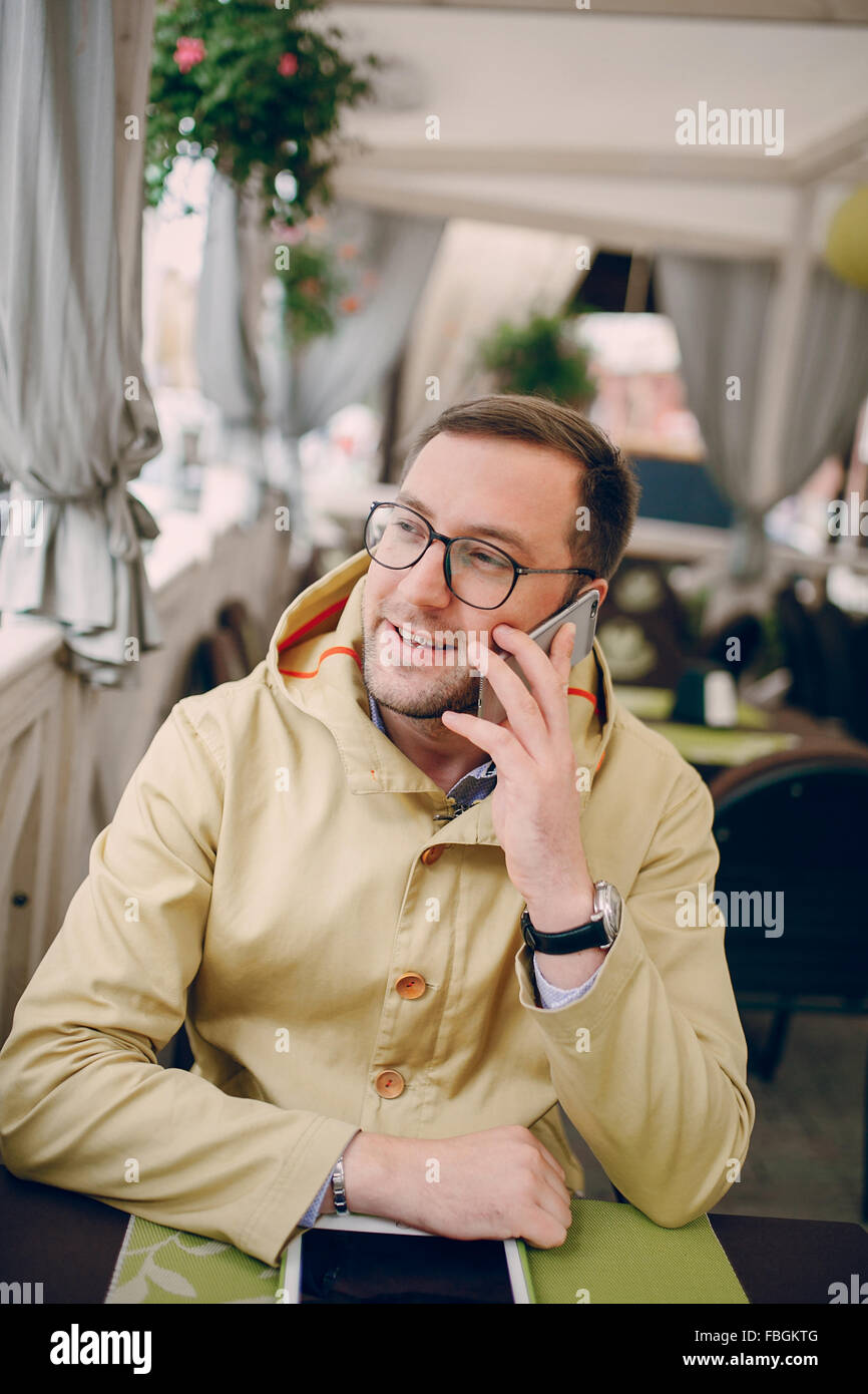 man with phone Stock Photo - Alamy