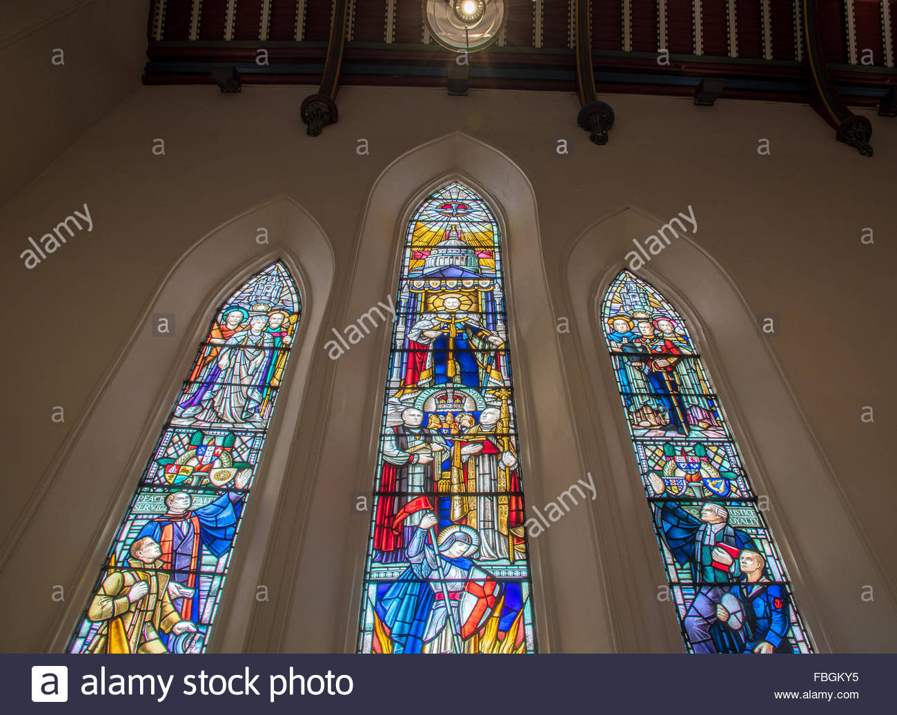 Saint George Stained Glass Window Stock Photos & Saint George Stained ...