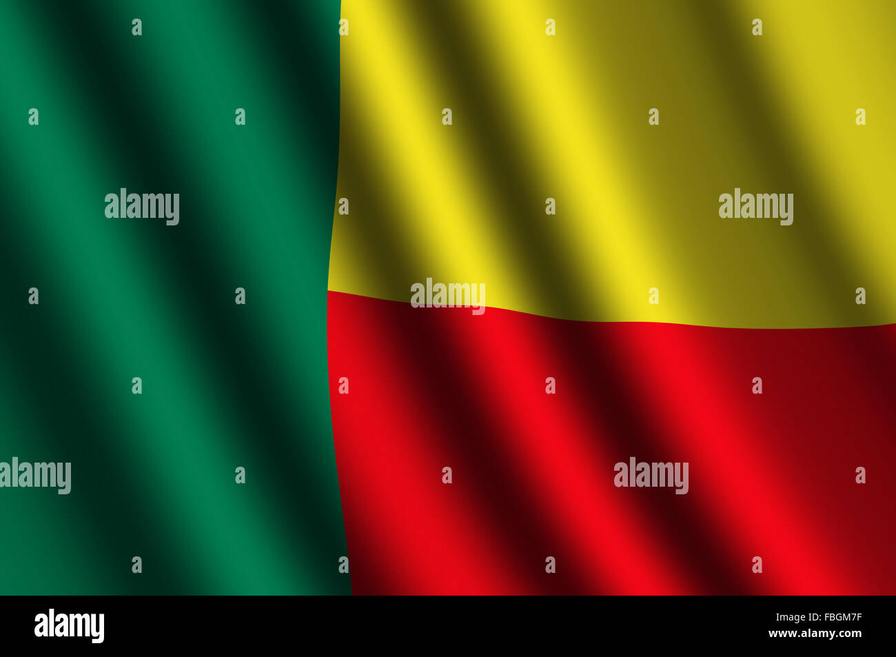The Benin flag Stock Photo - Alamy
