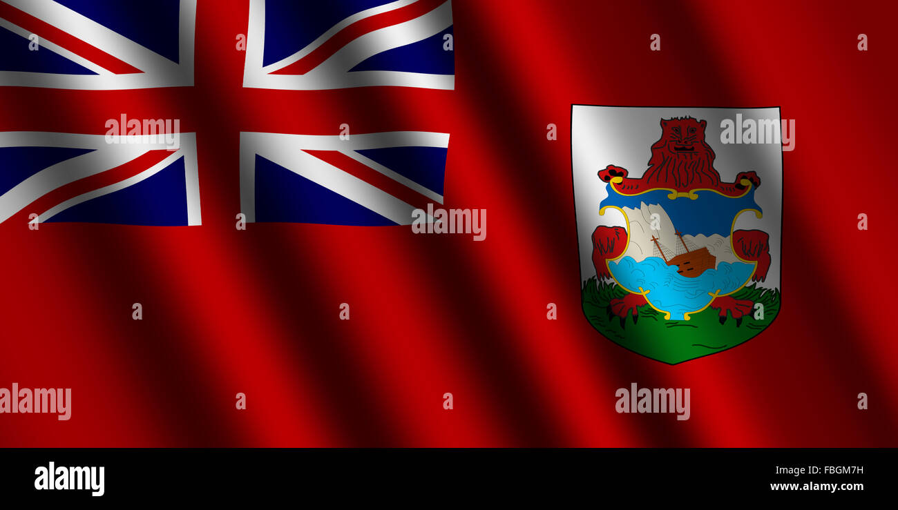 The Bermuda Islands flag Stock Photo - Alamy