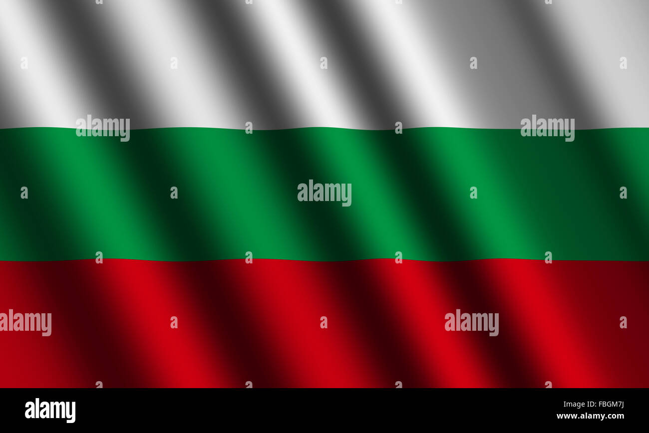 The Bulgarian flag Stock Photo - Alamy