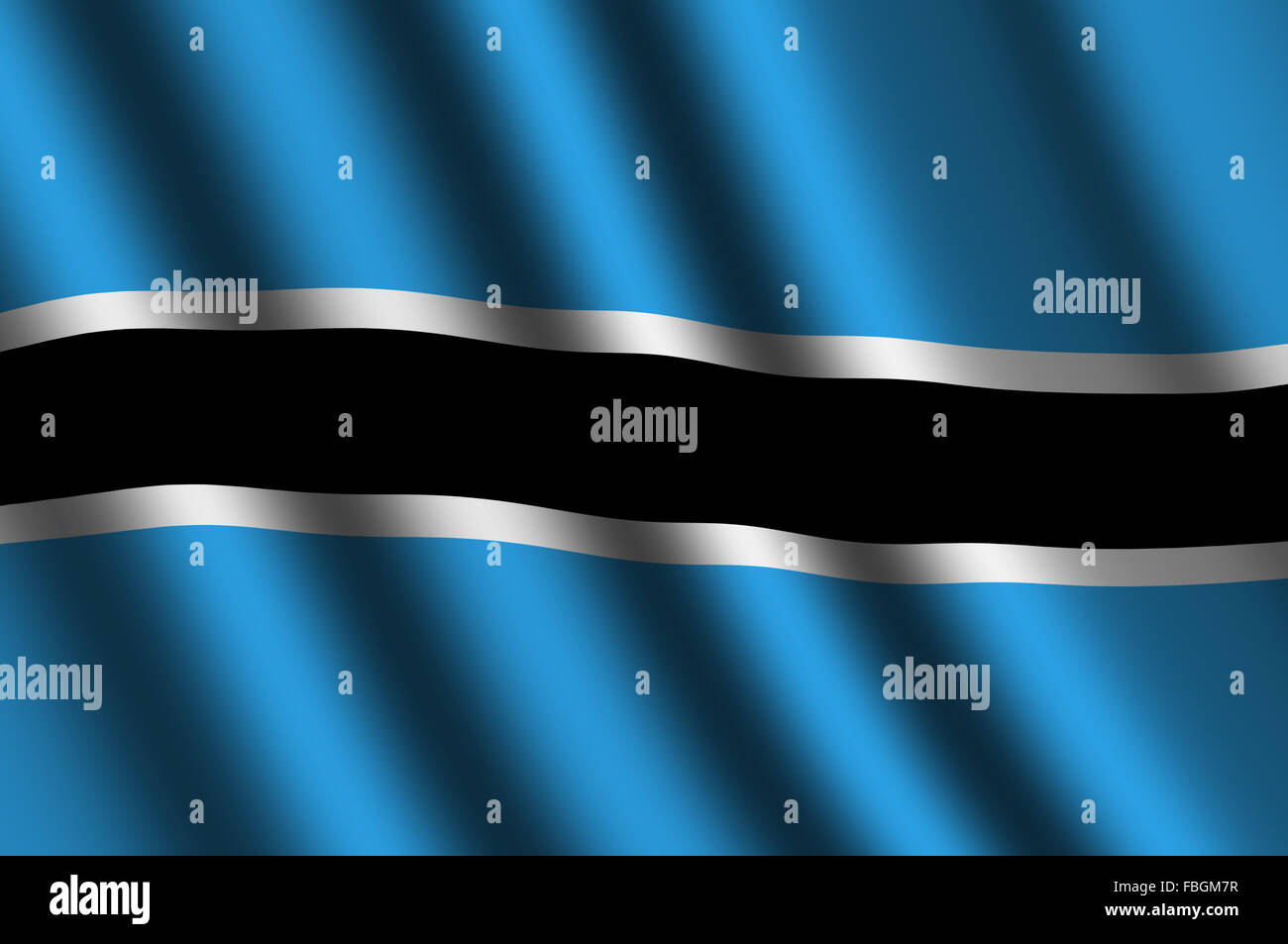 Botswana national flag hi-res stock photography and images - Alamy
