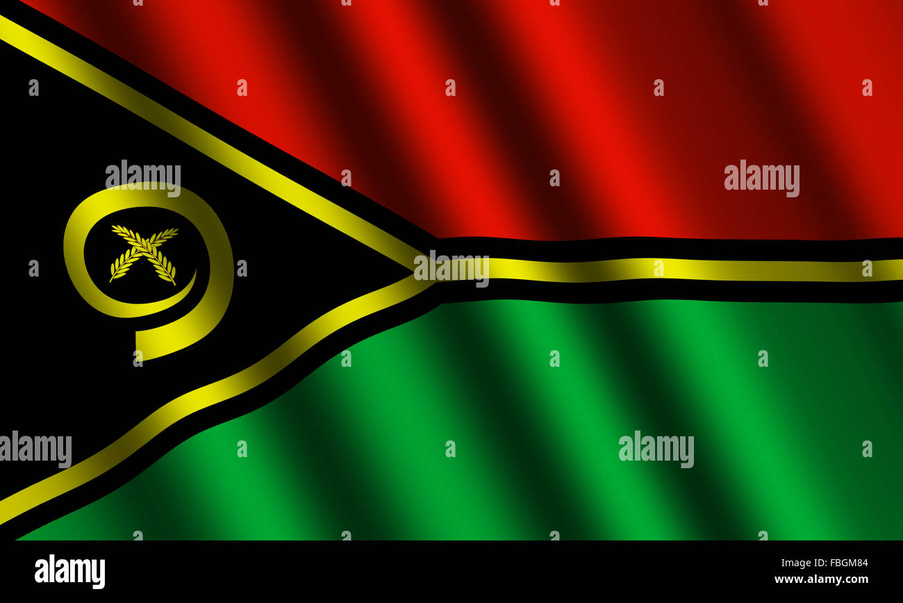 The Vanuatu flag Stock Photo - Alamy