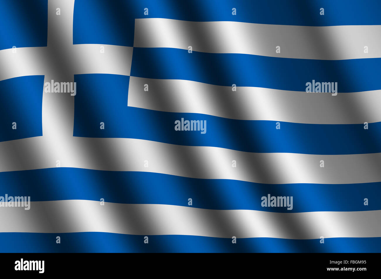 The Greek flag Stock Photo - Alamy