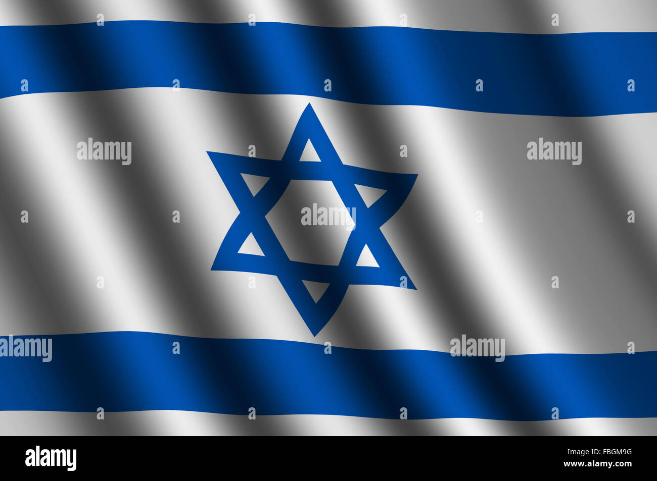 The Israeli flag Stock Photo - Alamy