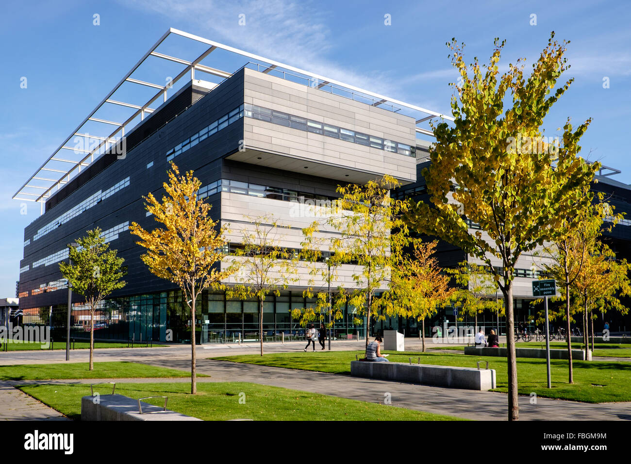 Alan Turing building in autumn, The University of Manchester, UK Stock ...