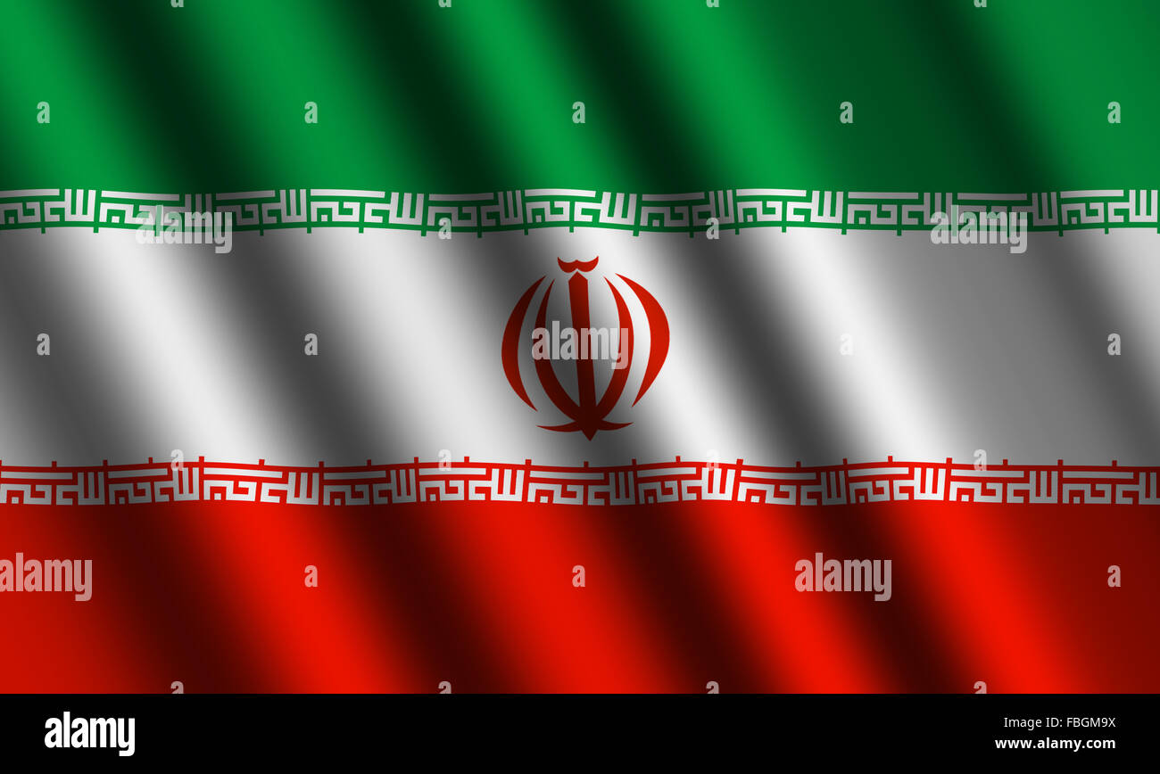 The Iranian flag Stock Photo - Alamy