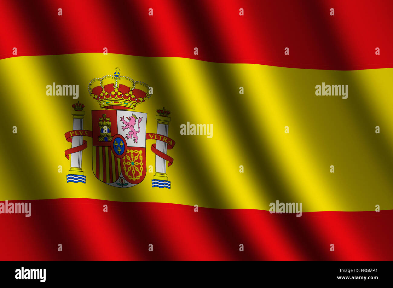 The Spanish flag Stock Photo - Alamy
