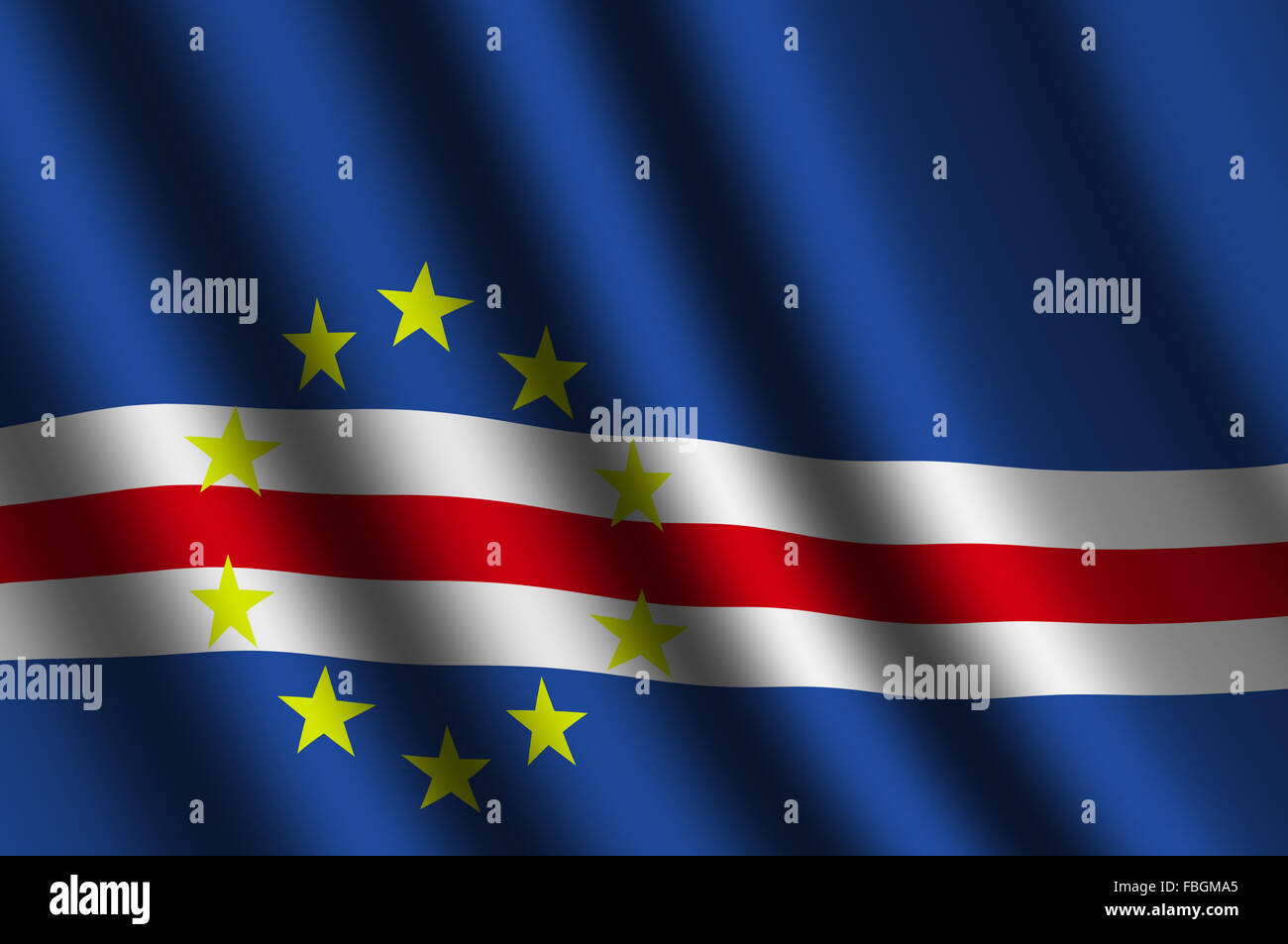 The Cape Verde flag Stock Photo - Alamy