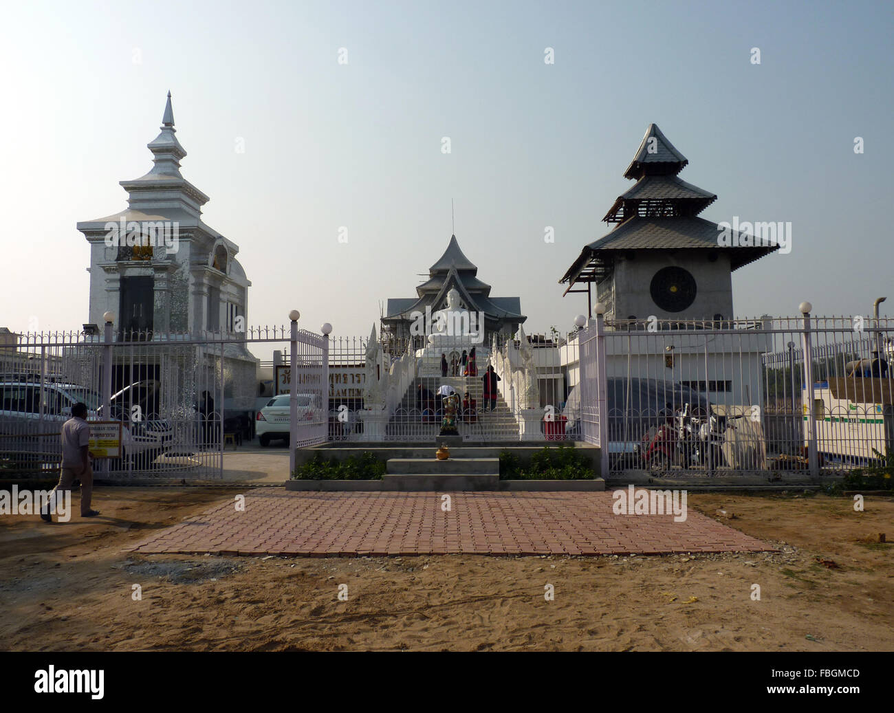 Spectacular Metta Buddharam Temple in Bodhgaya, India Stock Photo - Alamy