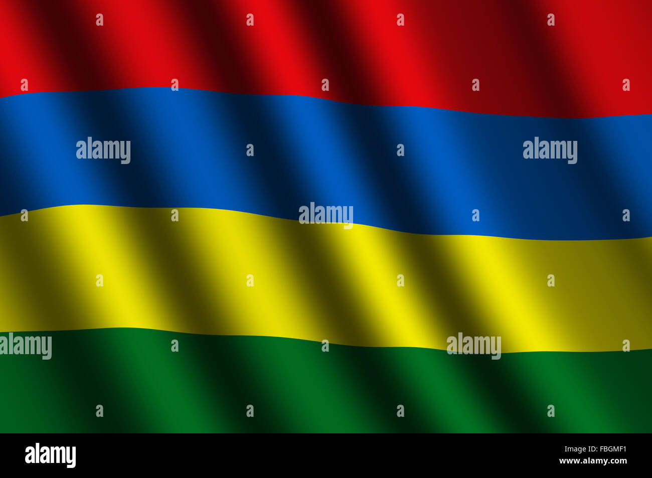 The Mauritius flag Stock Photo - Alamy