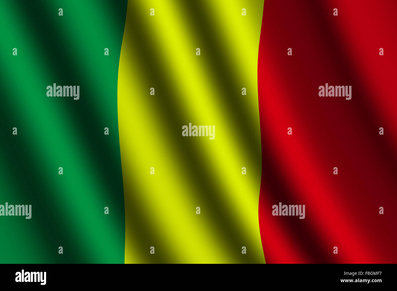 The Malian flag Stock Photo - Alamy
