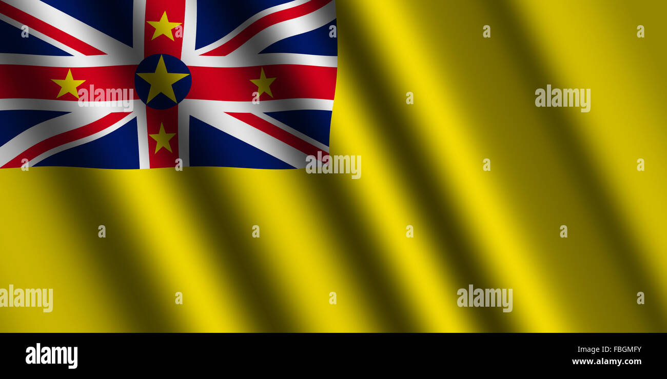 The Niuean flag Stock Photo - Alamy