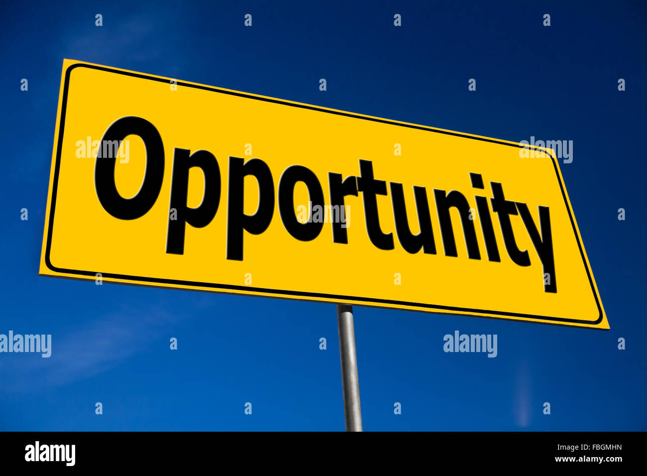 Yellow road sign Stock Photo - Alamy