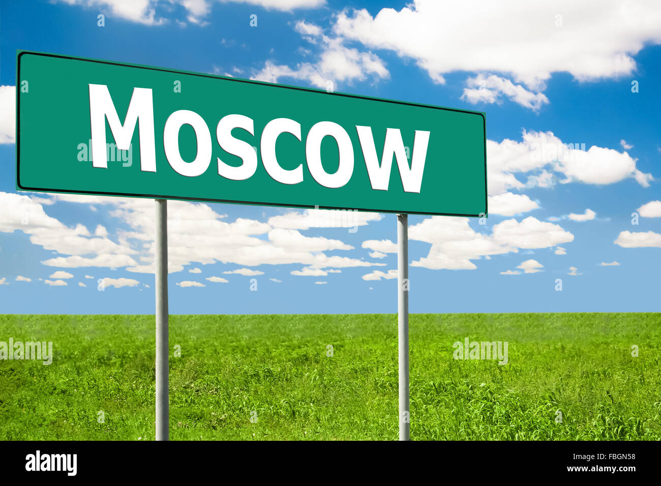 Moscow signpost sign russia hi-res stock photography and images - Alamy