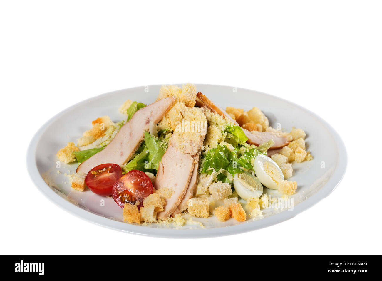 Caesar chicken salad Cut Out Stock Images & Pictures - Alamy