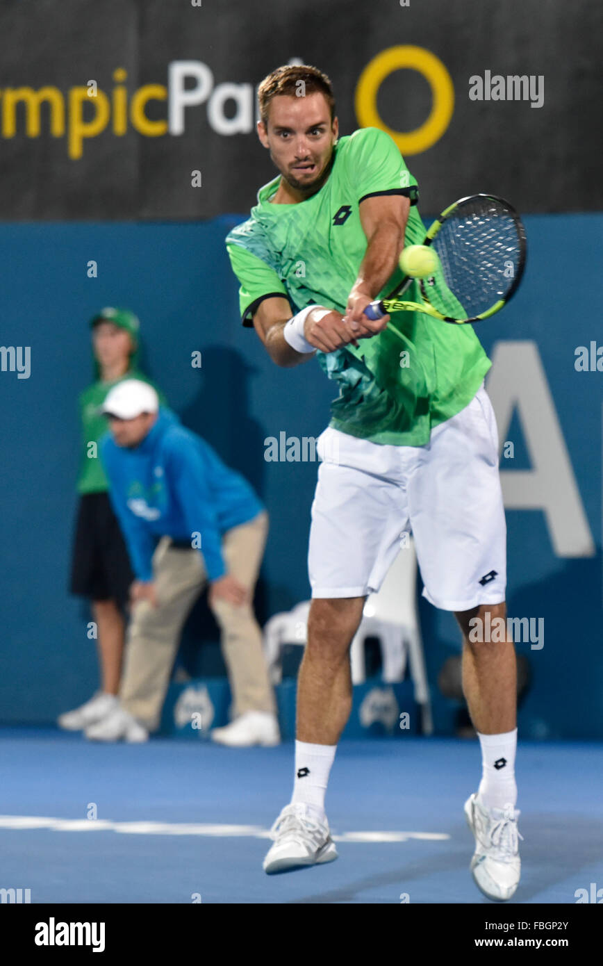 Sydney, Australia, 16th Jan, 2016. Viktor Troicki (SRB) in action ...