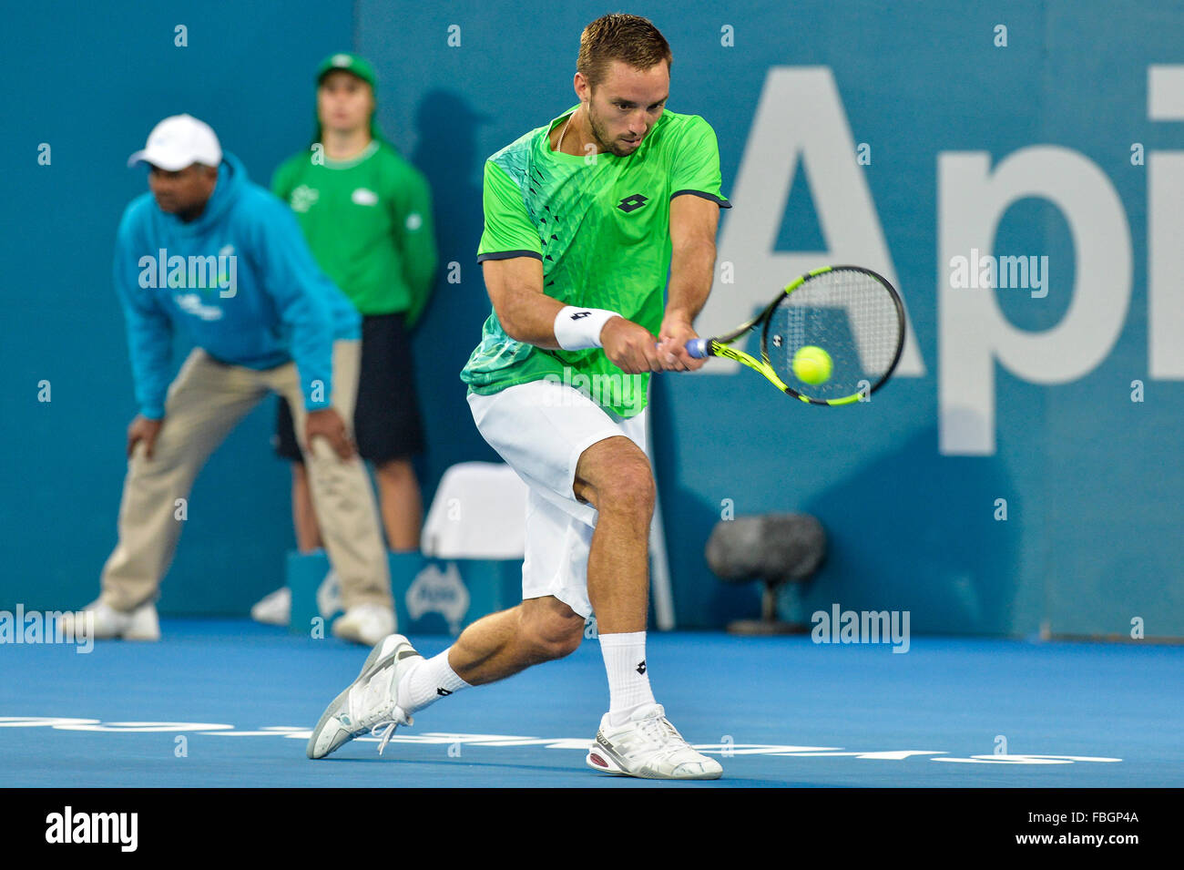 Sydney, Australia, 16th Jan, 2016. Viktor Troicki (SRB) in action ...
