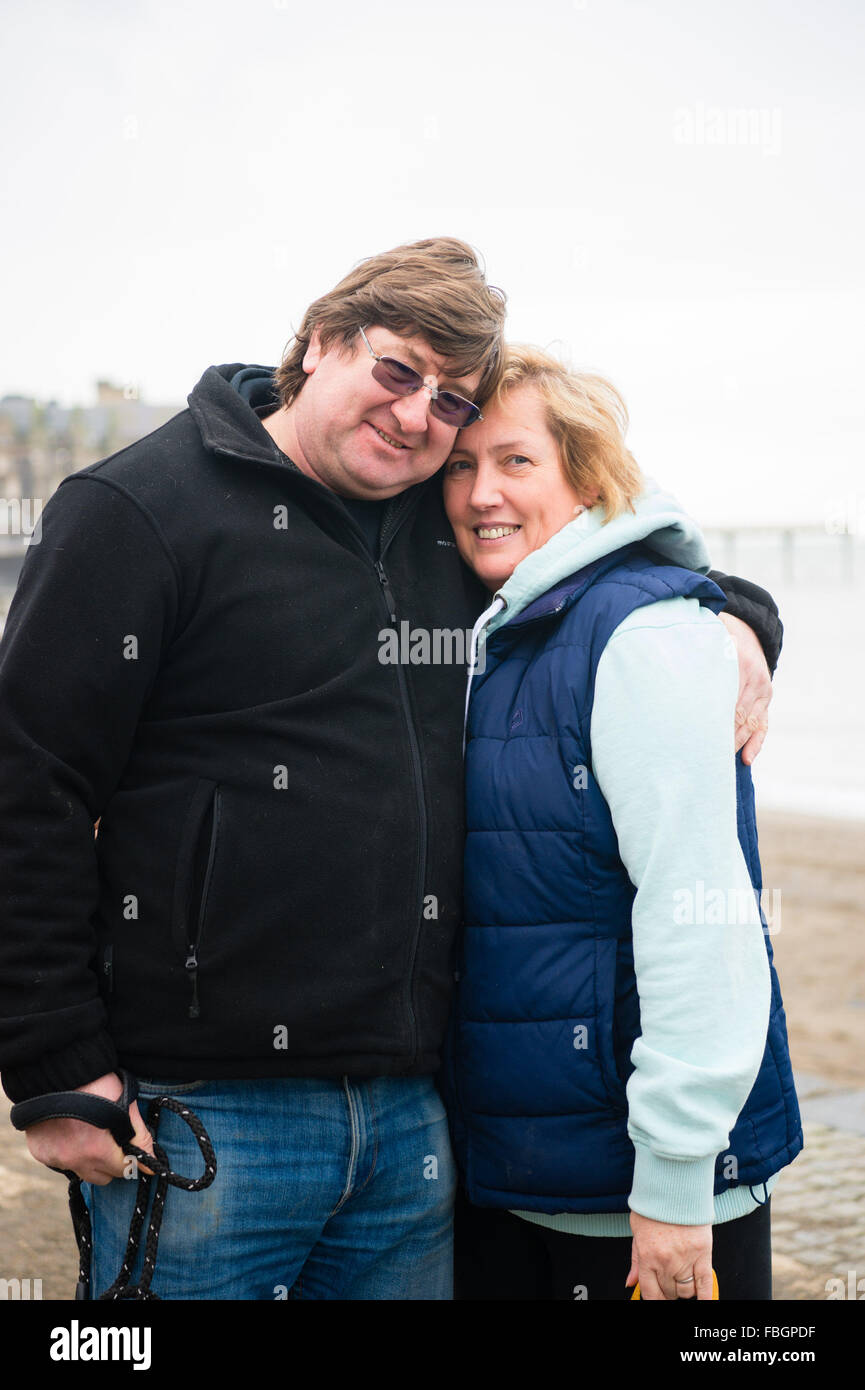 Happy woman hugging welsh hi-res stock photography and images - Alamy