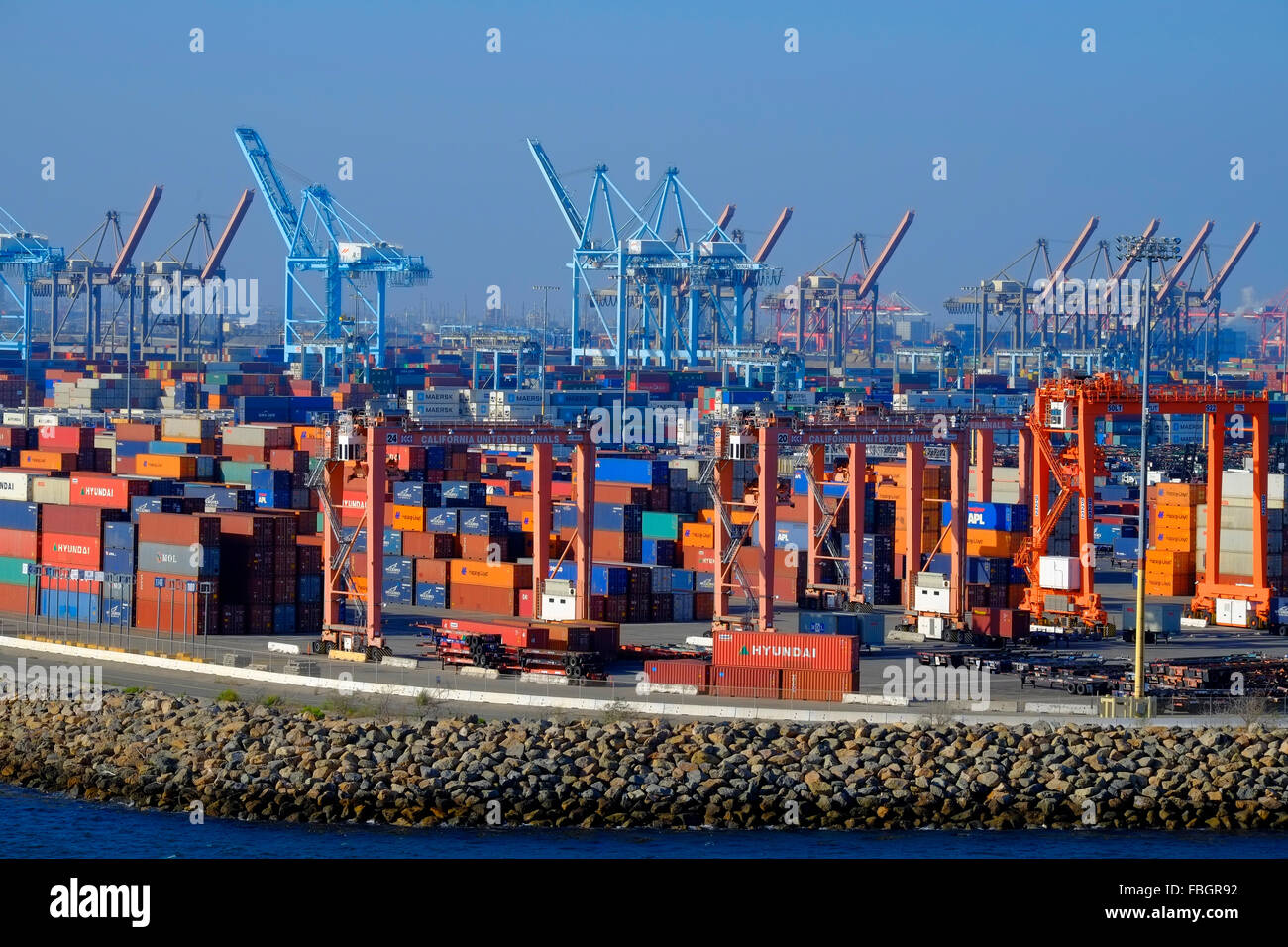 Shipping Port of Los Angeles San Pedro California US Stock Photo - Alamy