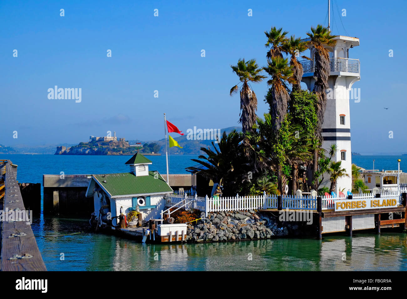 Forbes Island Pier 39 San Francisco California CA Pacific Ocean Stock ...