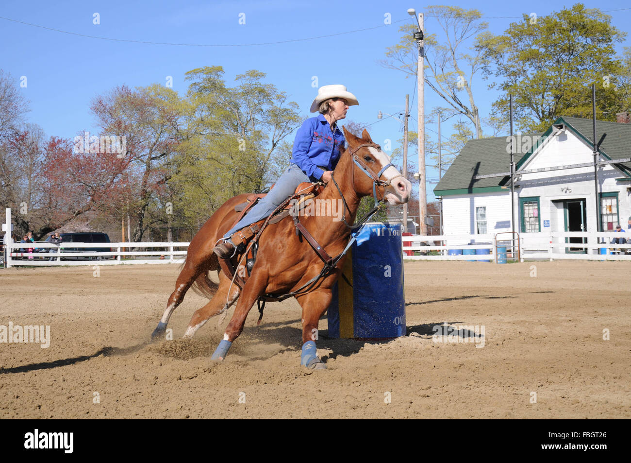 Barrel racing hi-res stock photography and images - Alamy