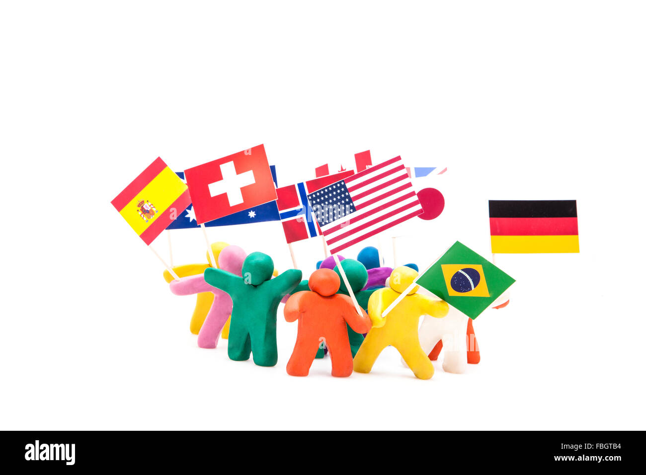 Group of national flags eu Cut Out Stock Images & Pictures - Alamy