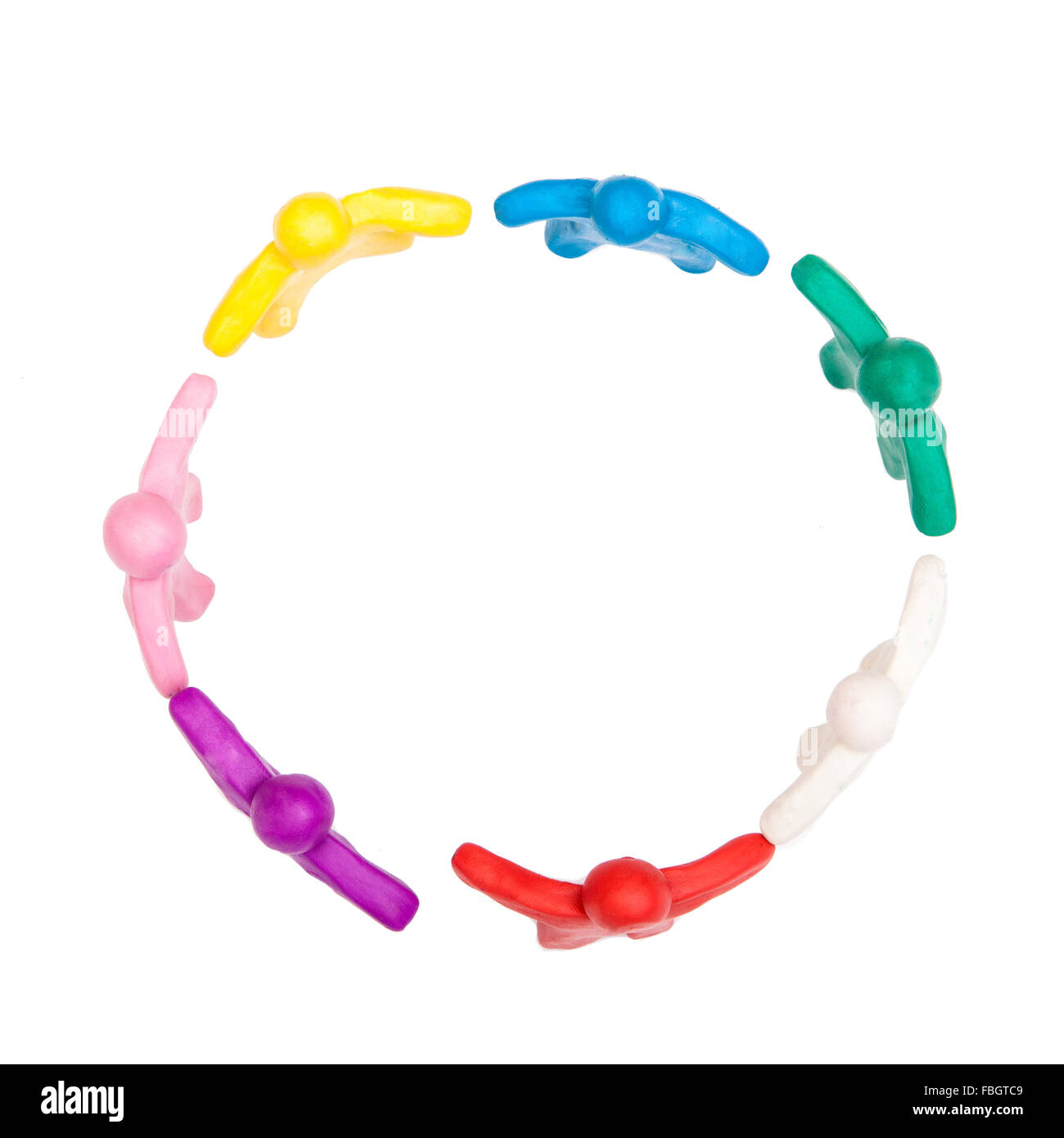 Colorful human figures Cut Out Stock Images & Pictures - Alamy