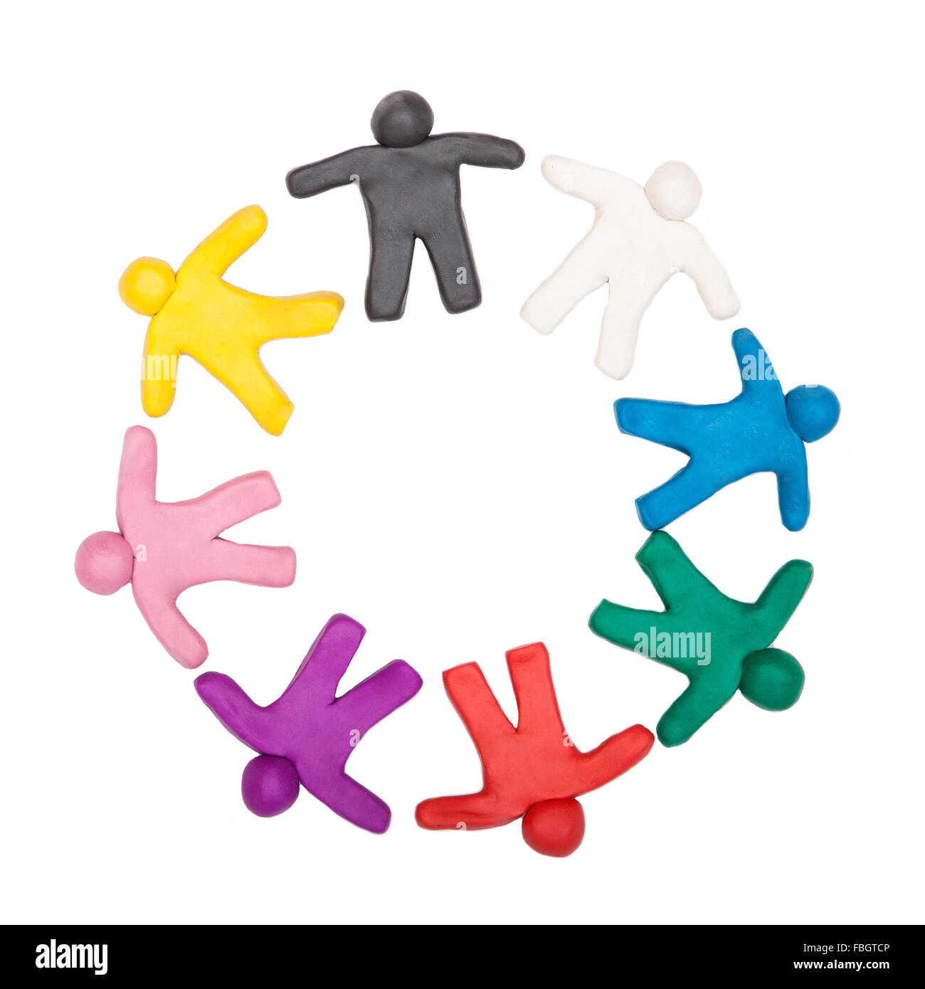 Human colorful figures Cut Out Stock Images & Pictures - Alamy